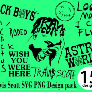 Travis Scott SVG PNG 15 Design Pack Jack Boys Cacti Cactus Jack Rager ...
