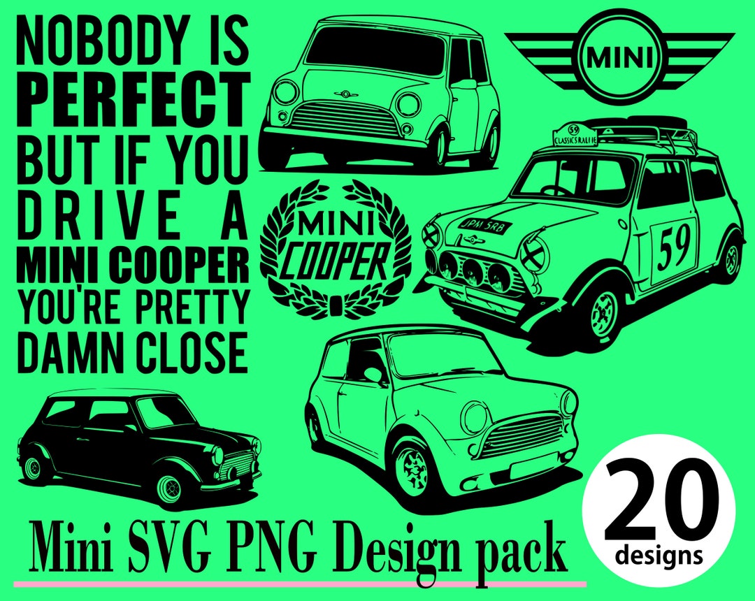 MINI SVG PNG 20 Design Pack World Rally Racing Bumper Stickers 90s ...