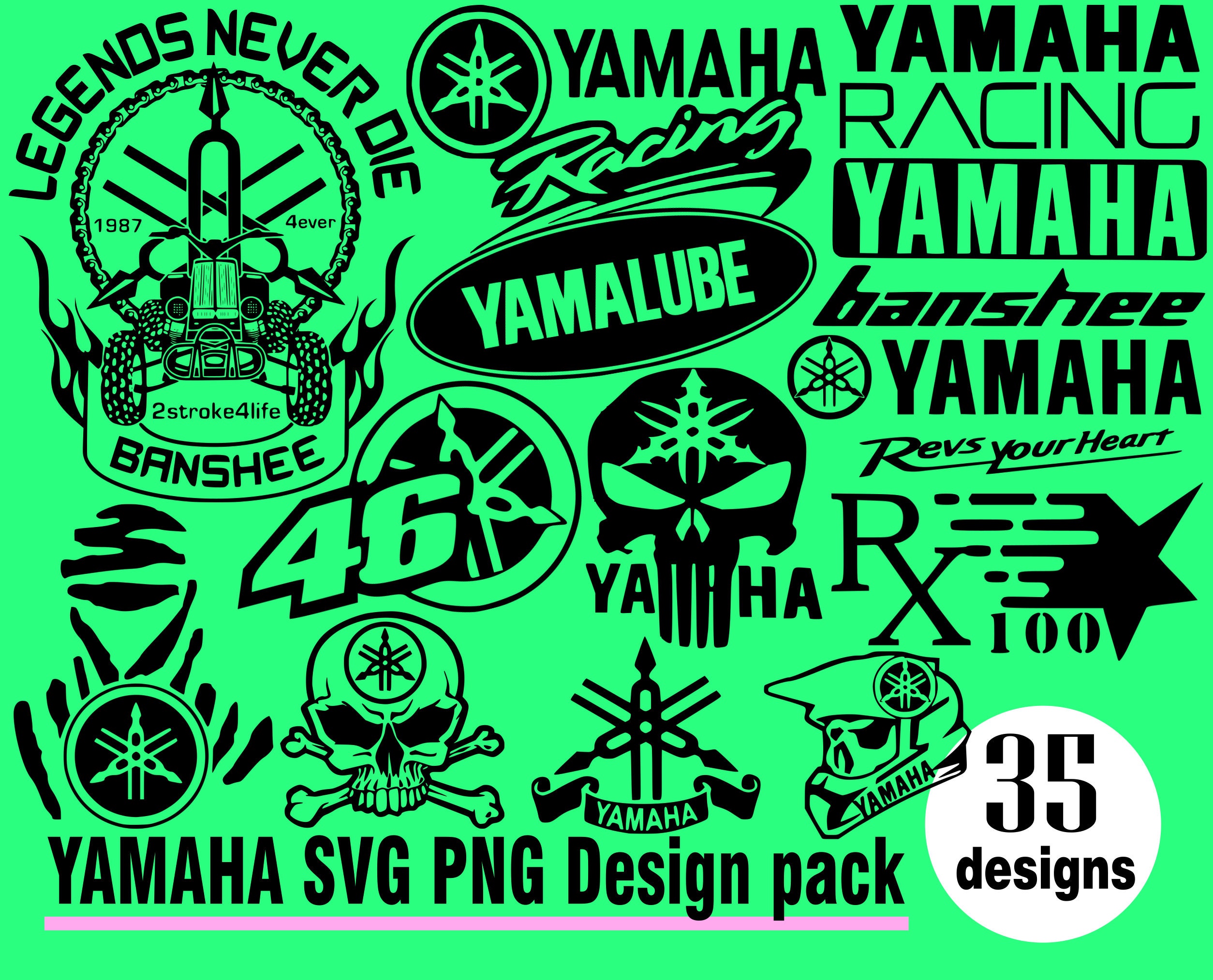 Yamaha SVG PNG 35 Design Pack Motocross Valentino Rossi Moto GP the Doc ...