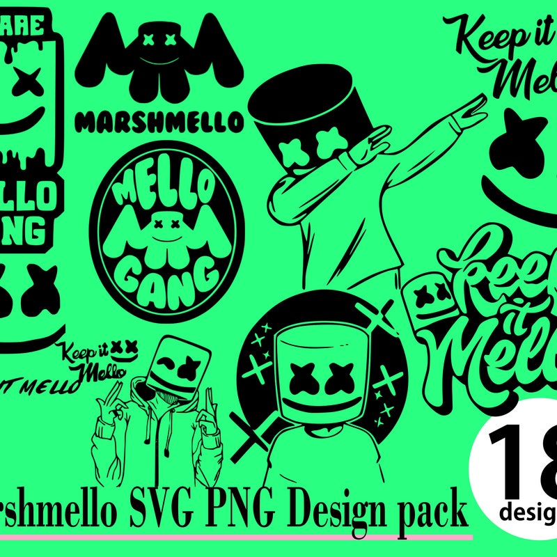 Dj Marshmello Svg - Etsy
