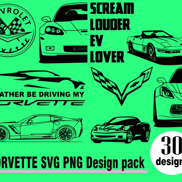 Corvette Svg - Etsy
