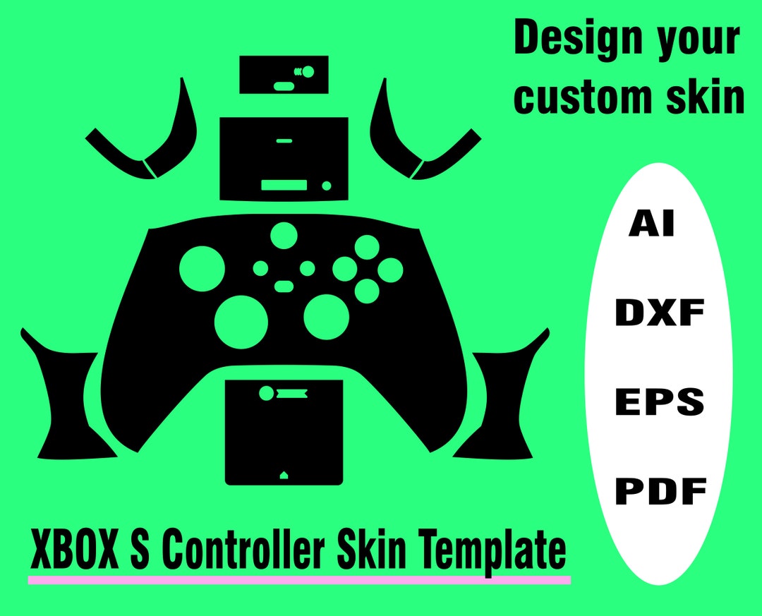 XBOX S Controller Skin Template Gaming Custom Skin Streamer Warzone ...