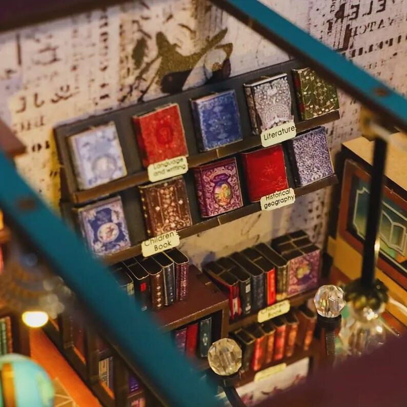 DIY, Diorama, Miniature Library, Book Nook - Etsy