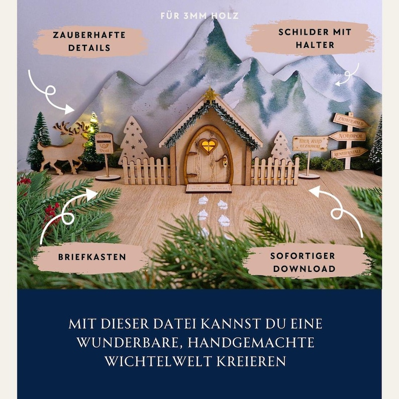 Gnome House Laser File Jonte - Gnome Door Laser File Incl. Commercial ...