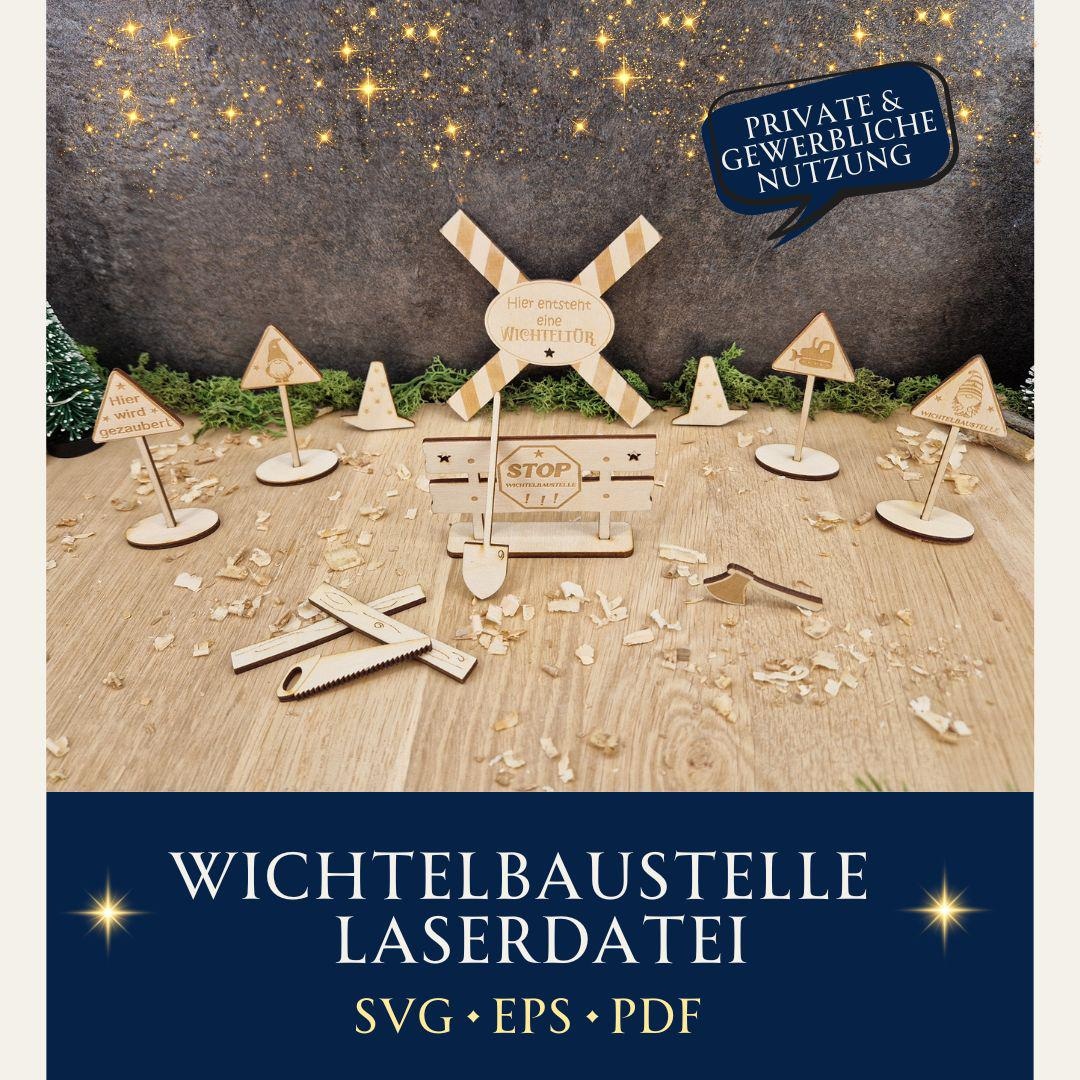 Gnome Construction Site Laser File SVG File - Miniature / 3DF-028 - Etsy