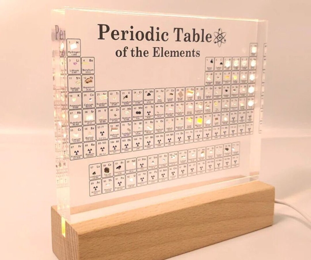 Periodic Table With Real Elements, Real Periodic Table, Acrylic ...
