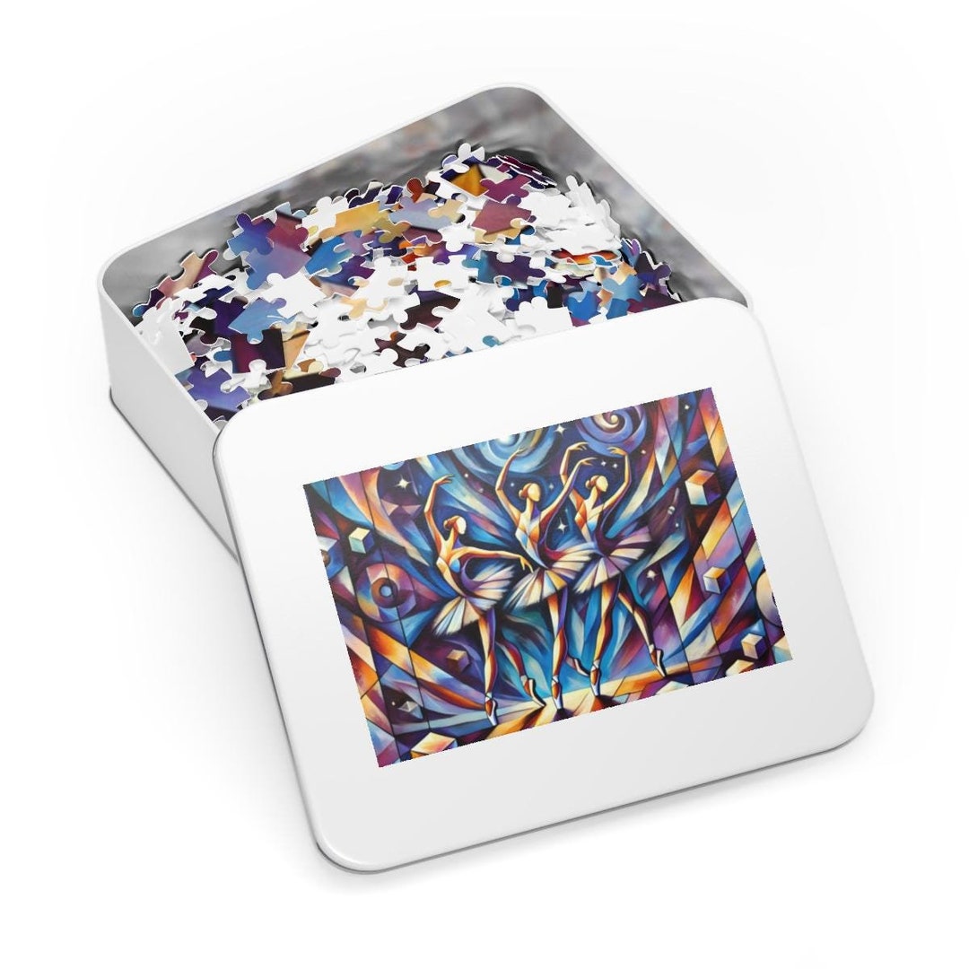 Jigsaw Puzzle in Tin. This Puzzle is an Elegant & Artistic Depiction of ...
