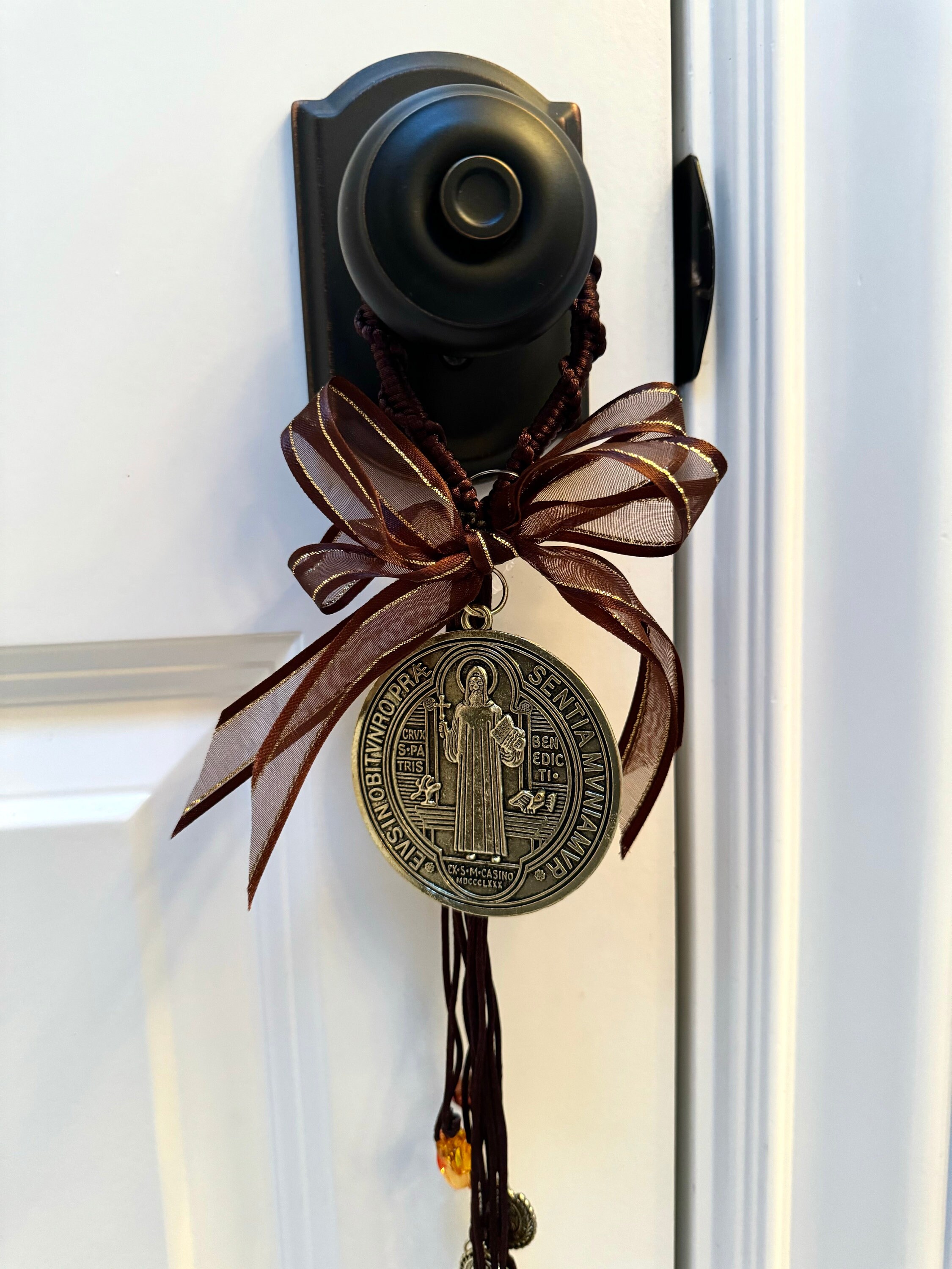 St. Benedict Door Hanger San Benito St Benedict Home Protection Home ...