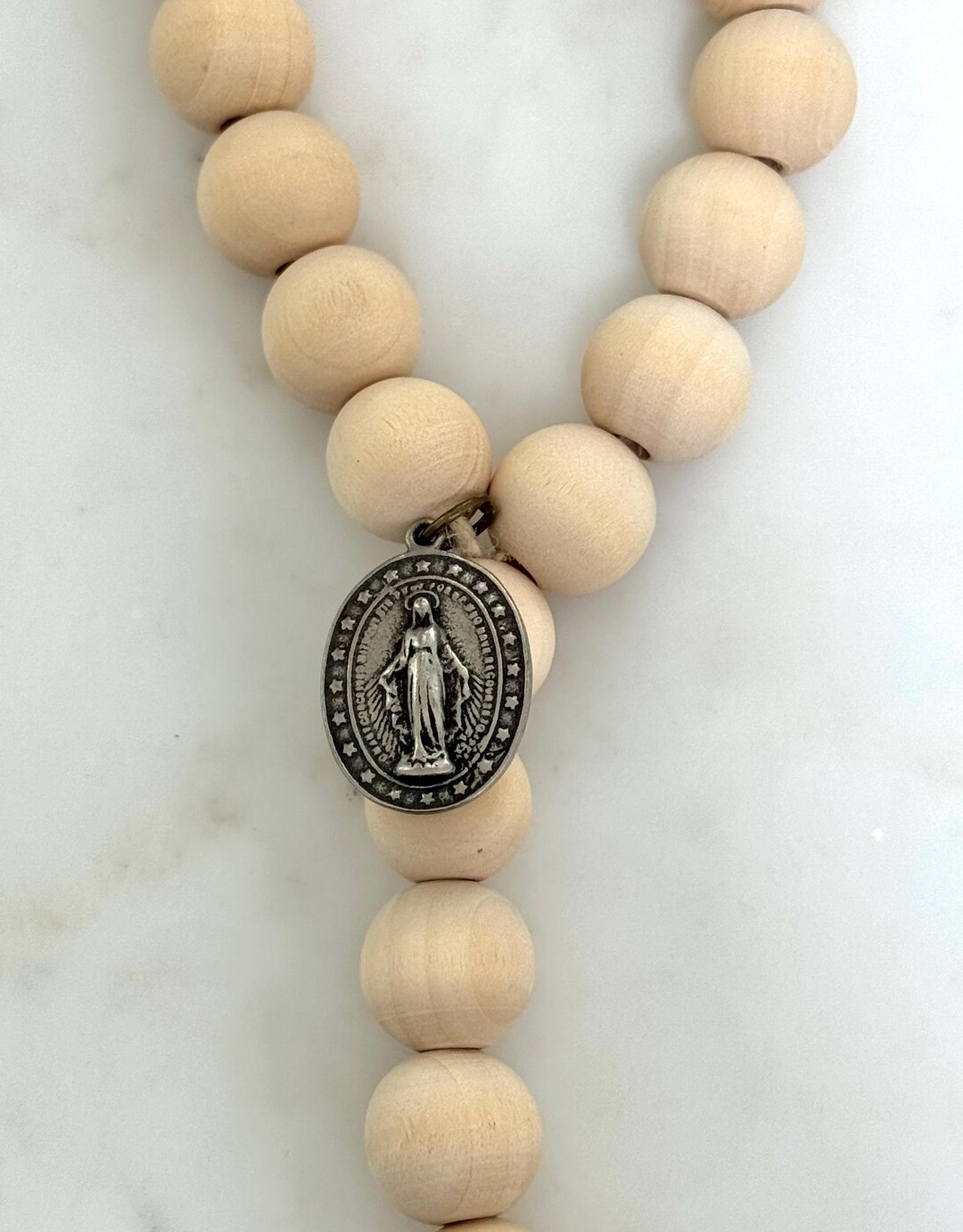 Miraculous Medal Door Hanger: Pewter Our Lady of Grace Blessing - Etsy