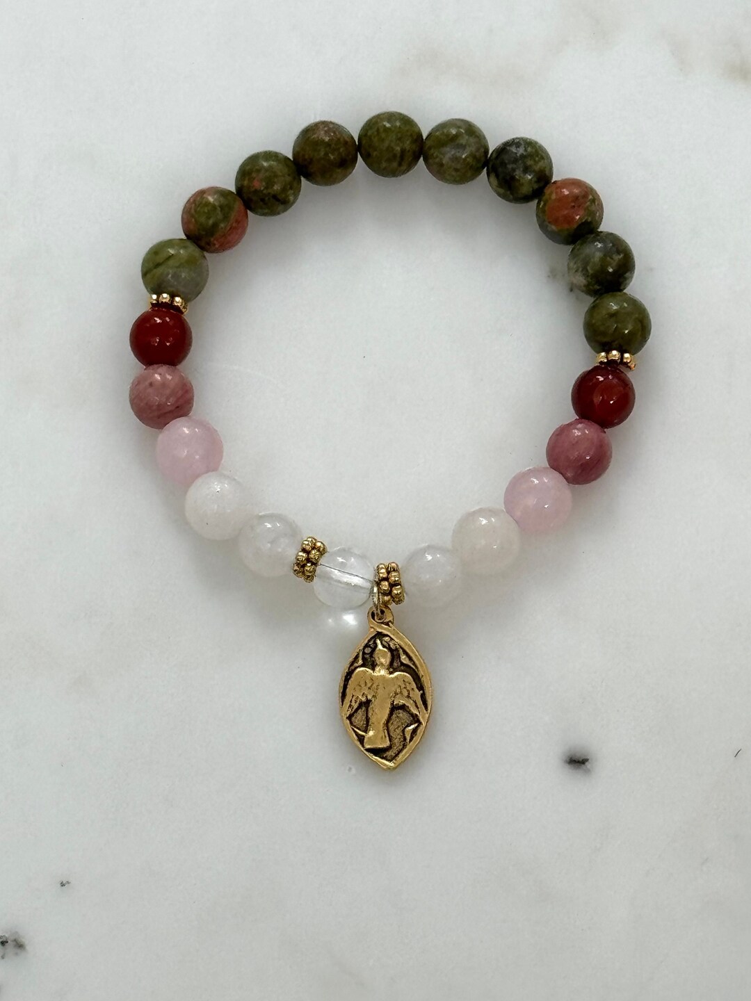 Holy Spirit Stretch Bracelet Holy Spirit Medal Dove Charm Confirmation ...