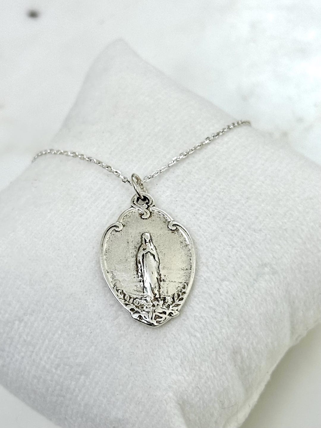 Virgin Mary Necklace - Blessed Mother Necklace - Holy Mother Mary ...