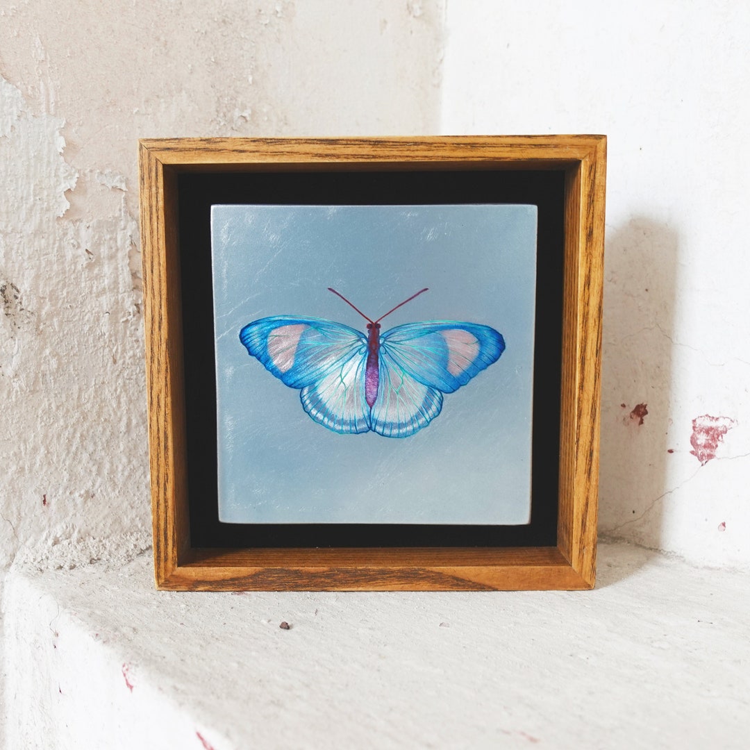 Gilded Butterfly Artwork: Handmade Insect Art With Gold Leaf - Etsy