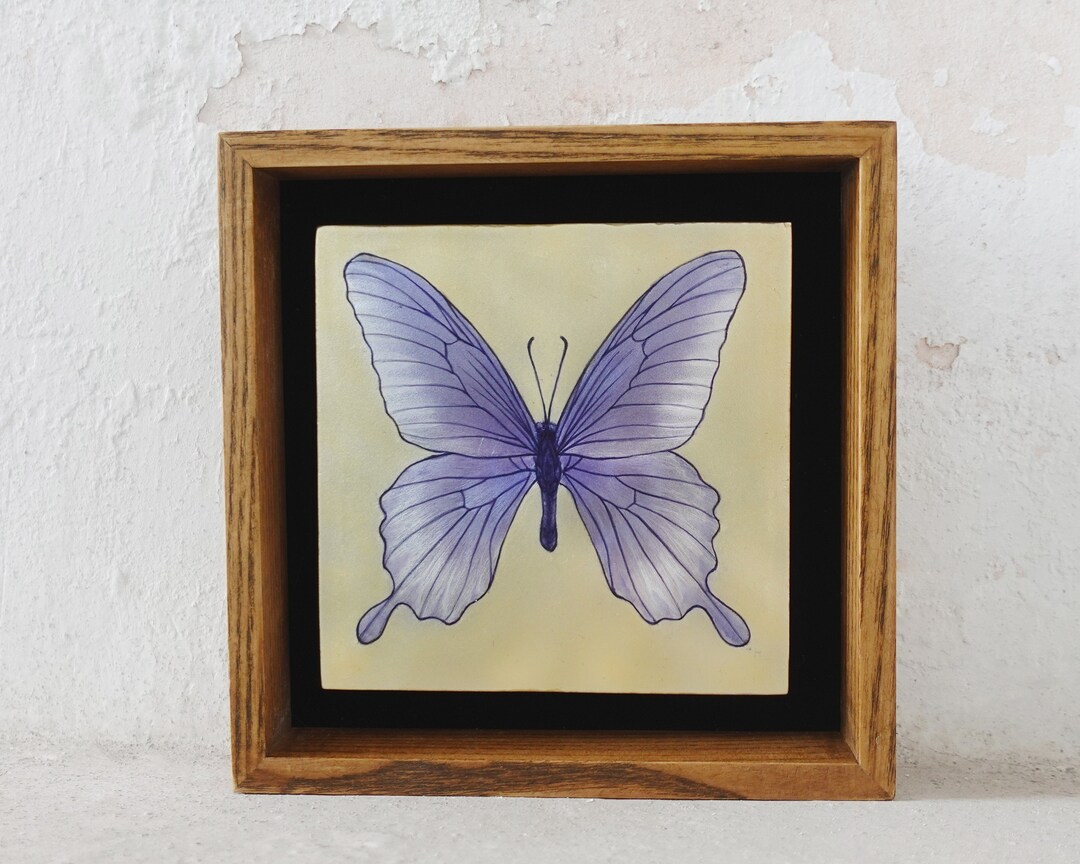 Gilded Butterfly Artwork: Handmade Insect Art, Gold Leaf Wall Decor - Etsy
