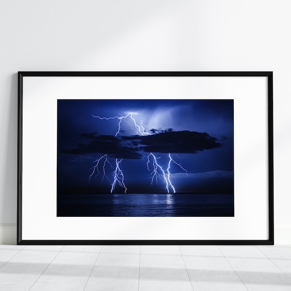 Lightning Print - Etsy