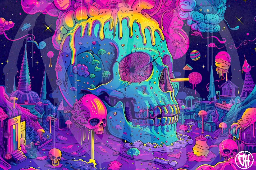 Dripping Skull - Digital Download - Etsy