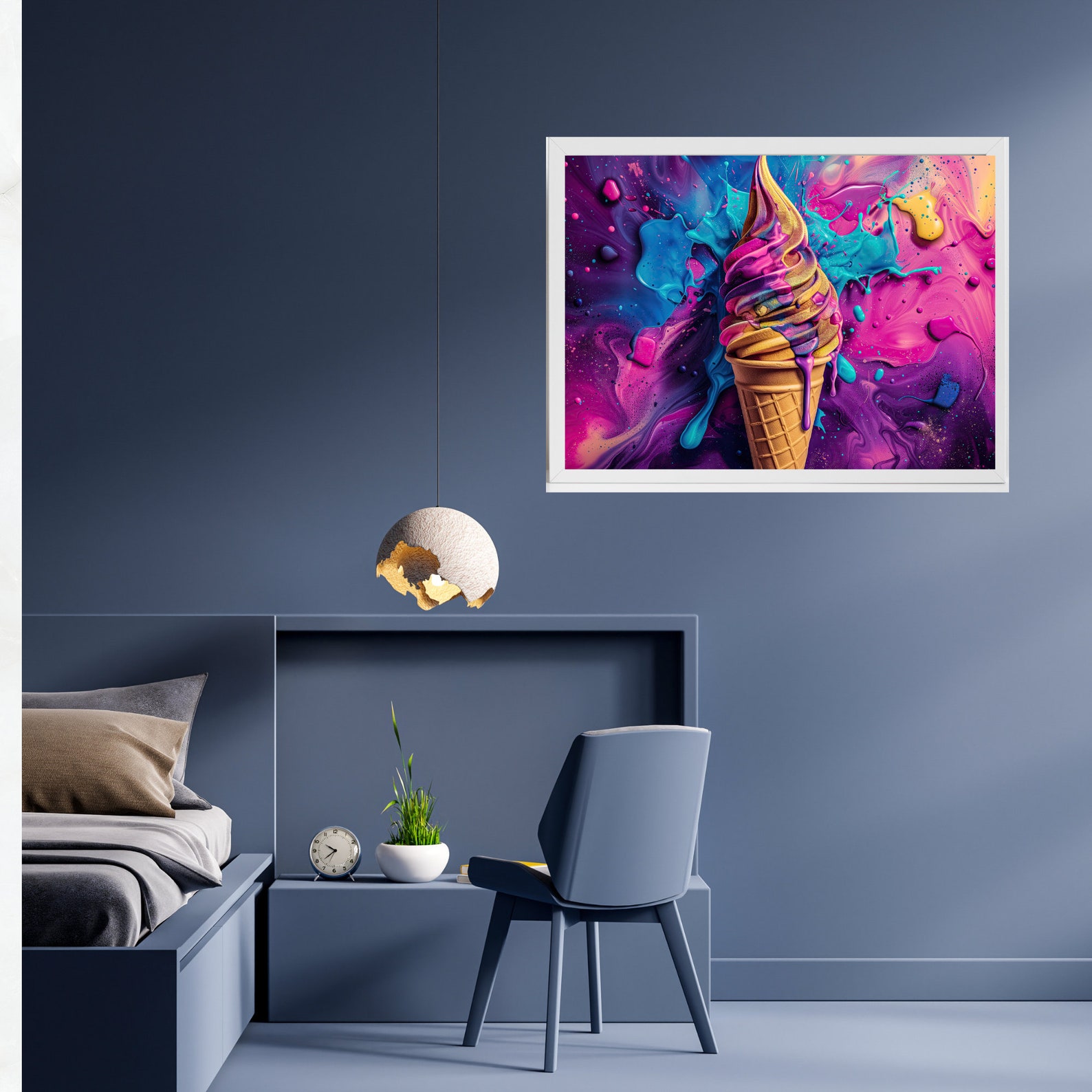 Purple Sphere Ice Cream - Digital Download - Etsy