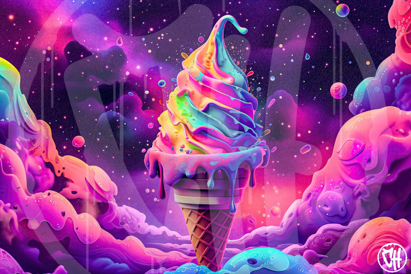 Purple Rain Ice Cream - Digital Download - Etsy