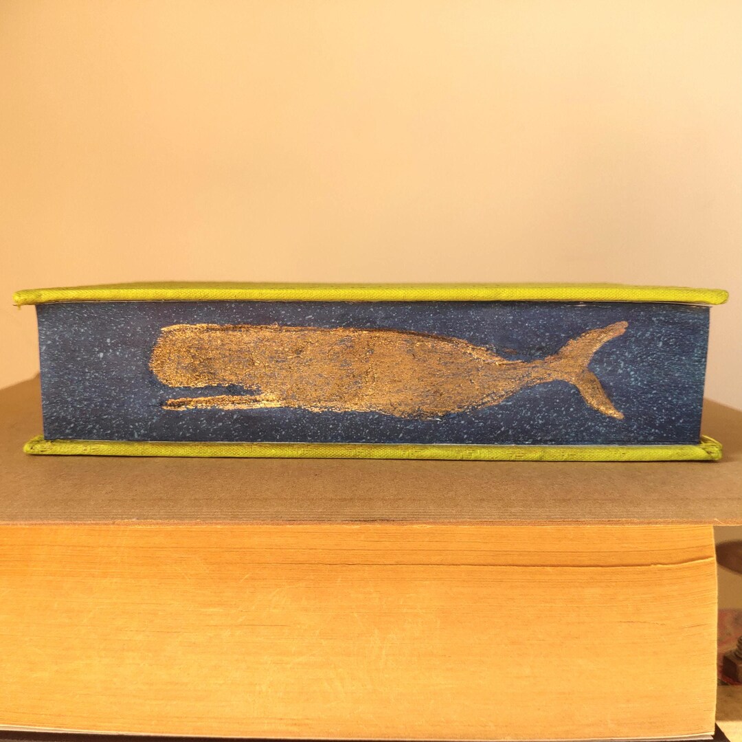 Carved Moby Dick Book With Painted Edges - Etsy