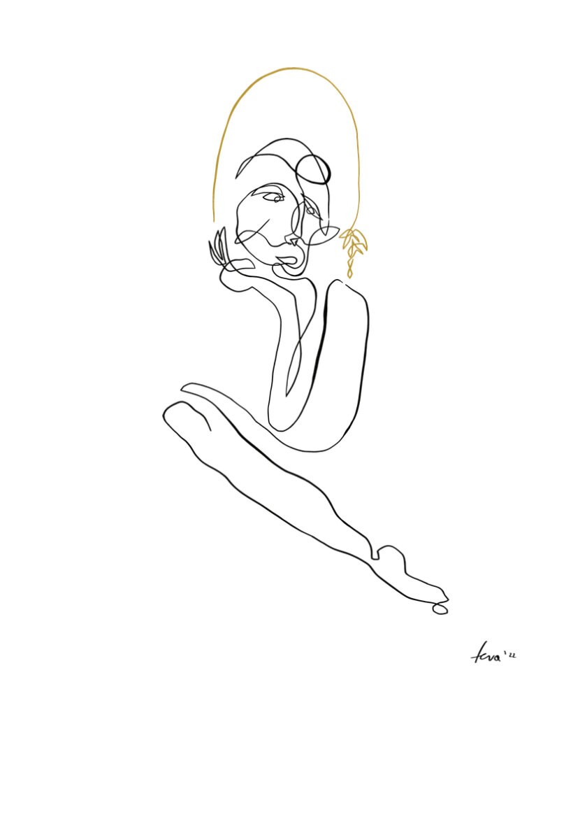 Single Line Art Human Body One Line Art Body Abstract Wall - Etsy