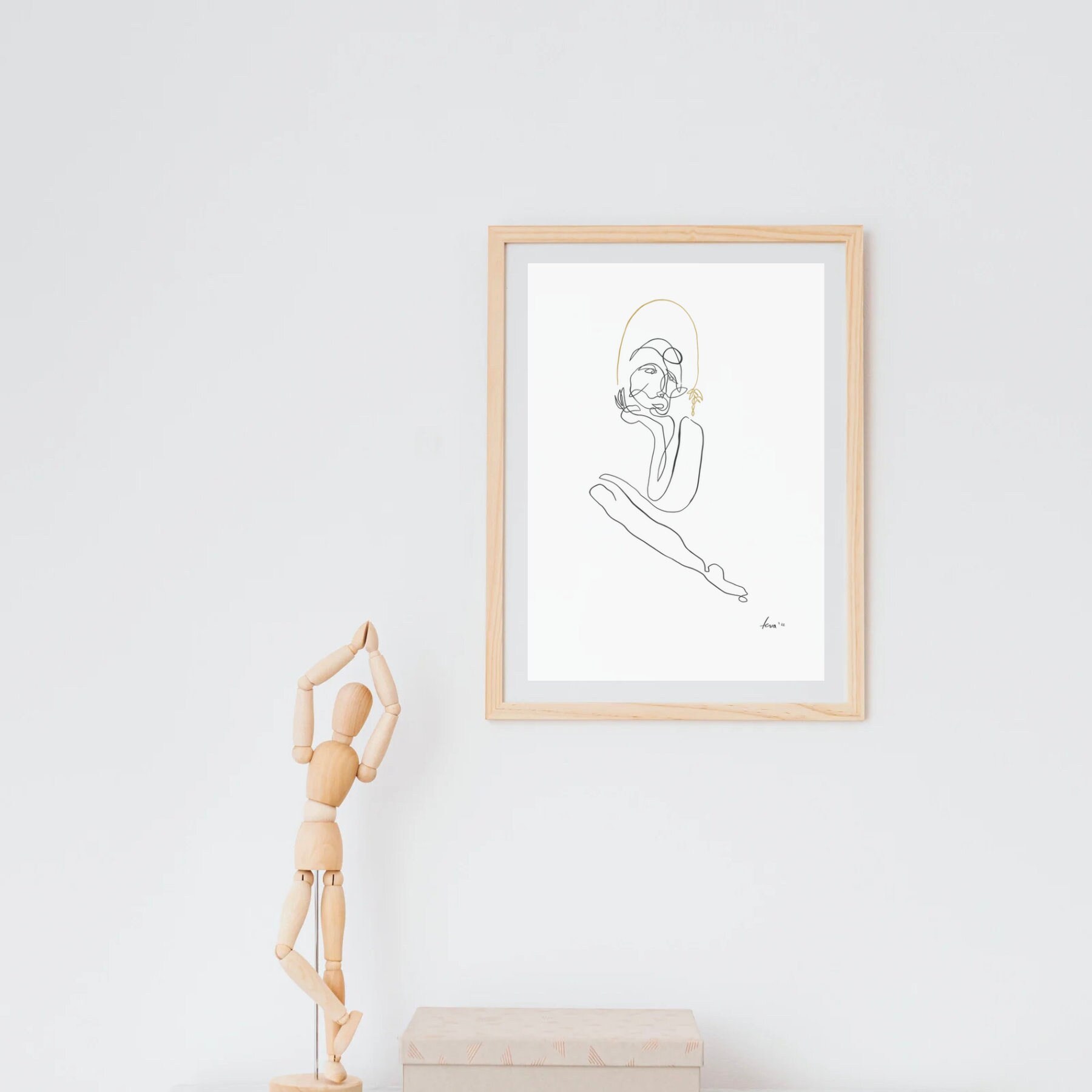 Single Line Art Human Body One Line Art Body Abstract Wall - Etsy