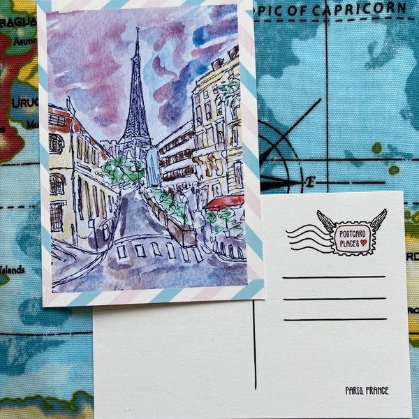 Paris Postcards - Etsy