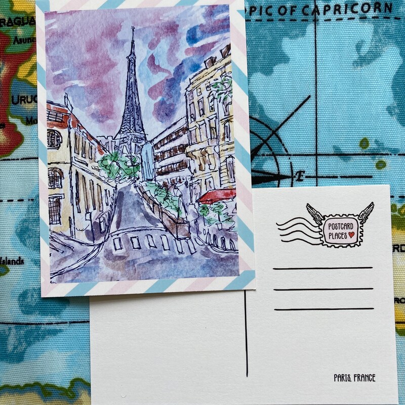Paris Postcards - Etsy