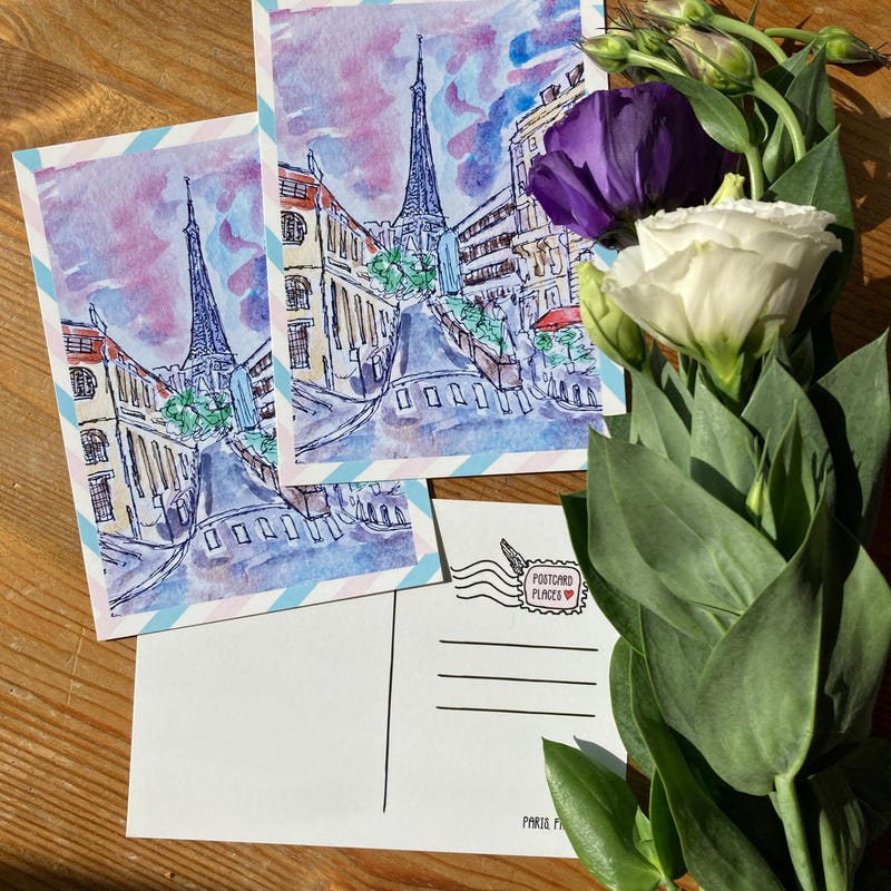 French Postcards - Etsy