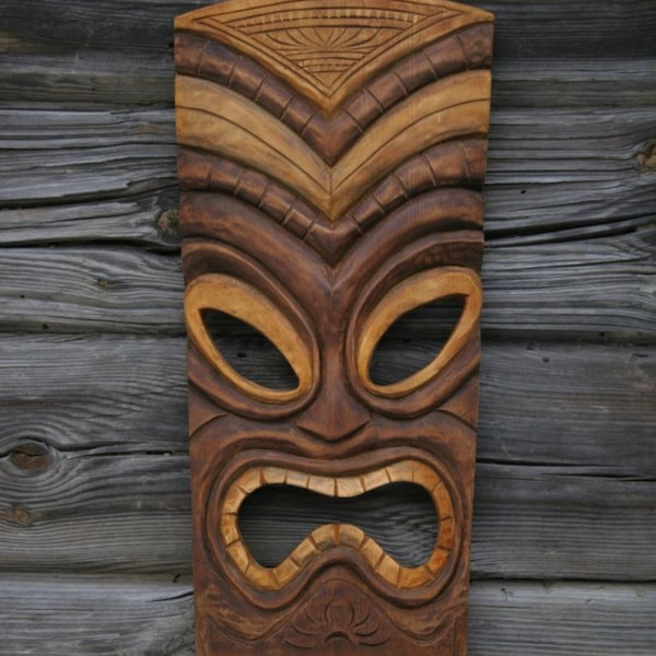 Tiki Mask Wall - Etsy