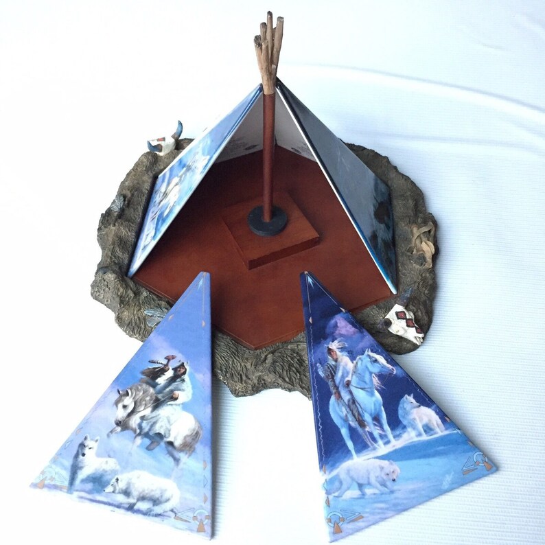 Bradford Exchange Native American Indian Art Edge of Eternity Teepee ...