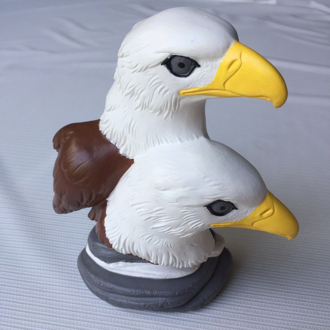 Bald Eagle Ceramic Figurine Statue Sculpture National US Bird Novelty ...