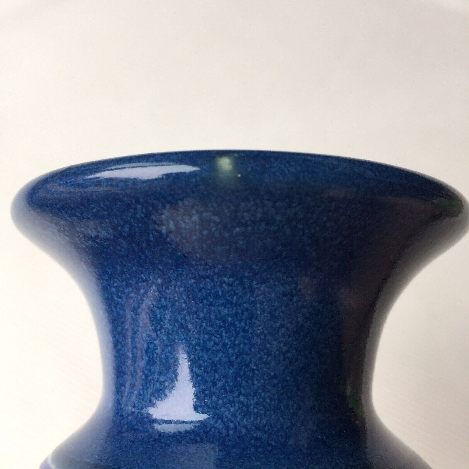 Emerson Creek Pottery Vase Blue Floral Field of Iris Art Handmade ...