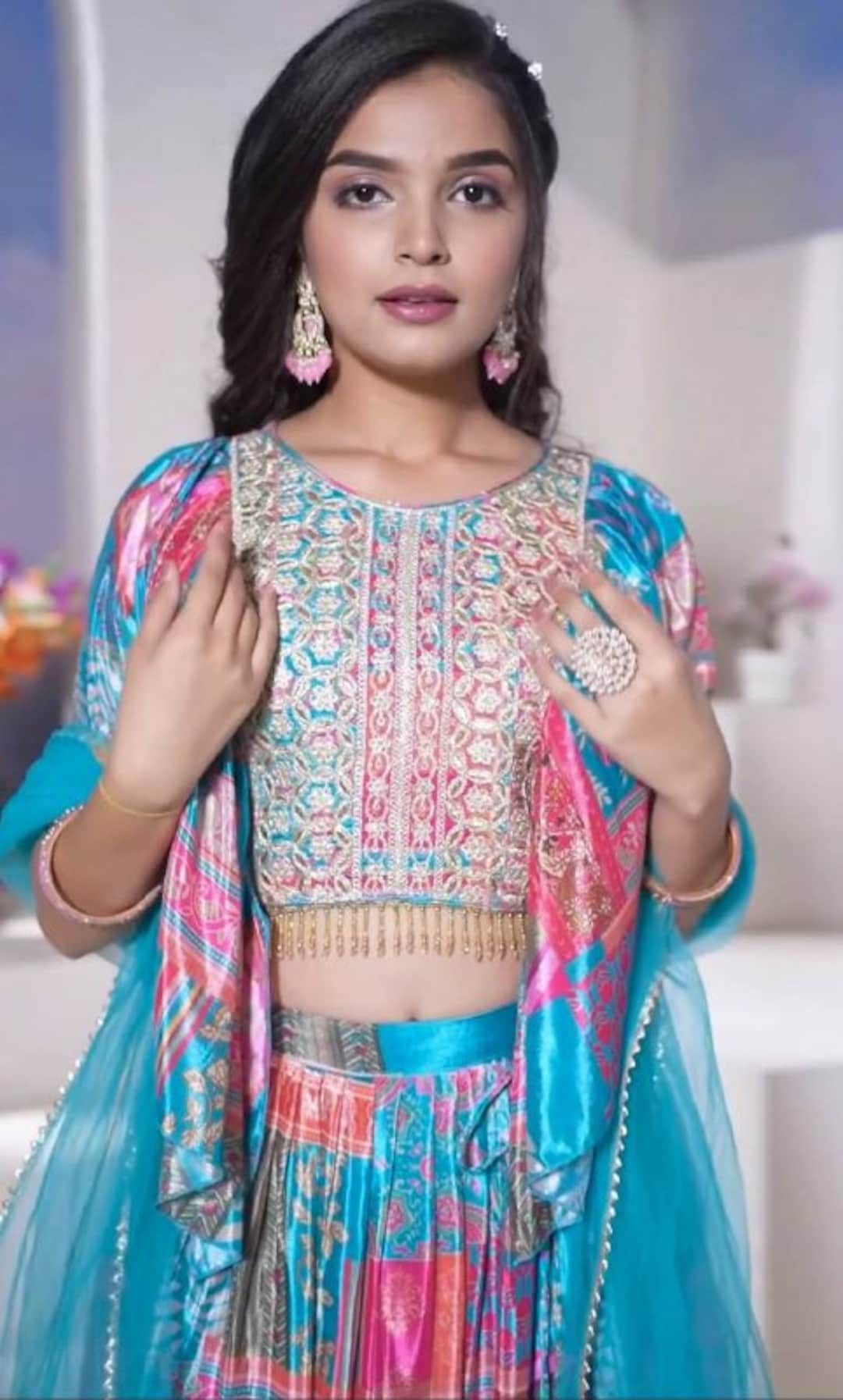 Indian Wedding Chaniya Choli for Kids, Baby Girl Dedication Dress ...