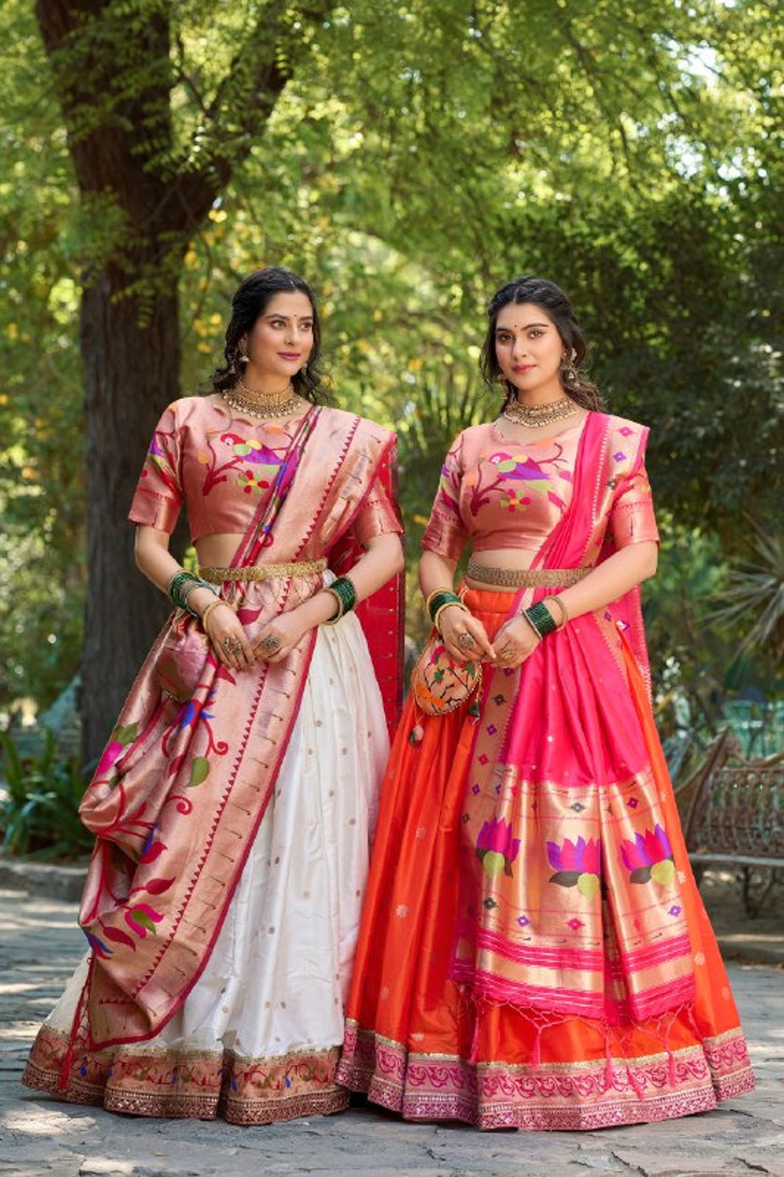 Indian Wedding Banarasi Chaniya Choli Dupatta, Navratri Chaniya Choli ...