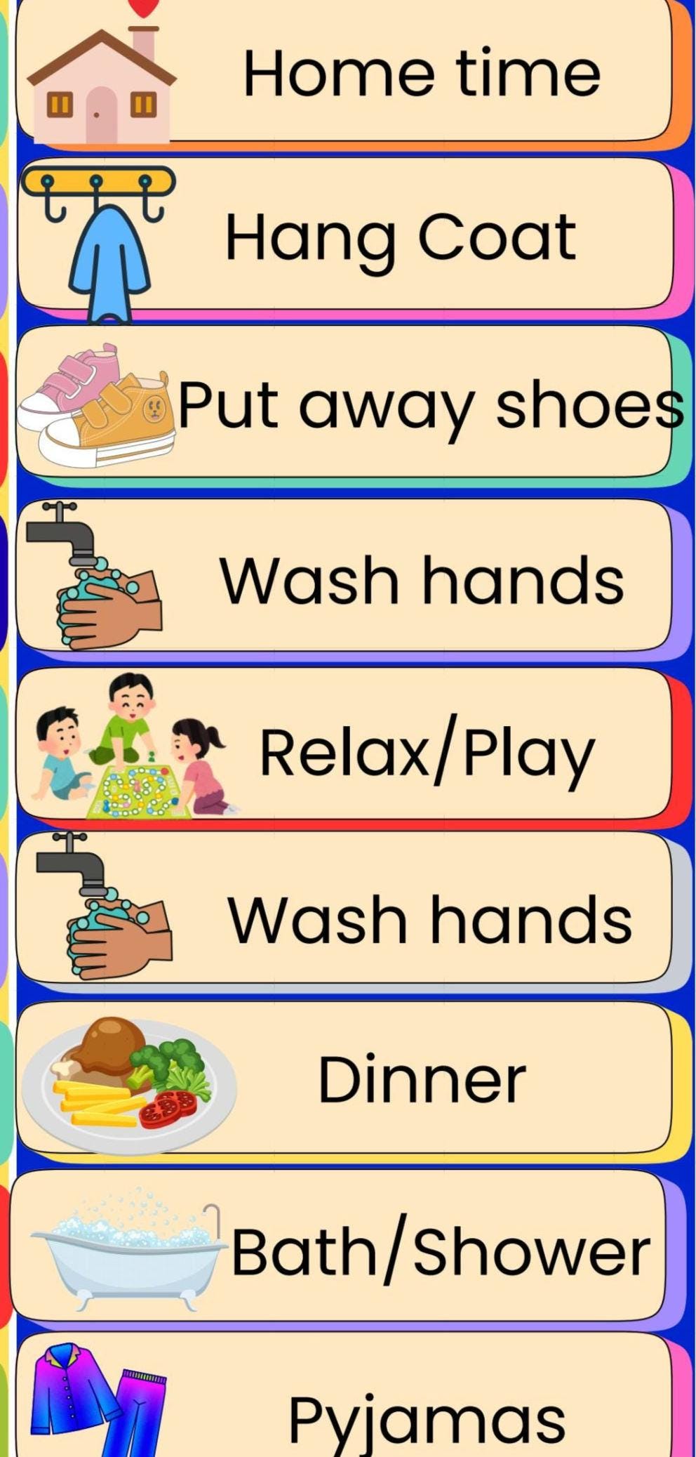 Printable Back-to-school Routine Chart | Kids Morning & Evening Routine ...