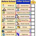 Printable Back-to-school Routine Chart | Kids Morning & Evening Routine ...