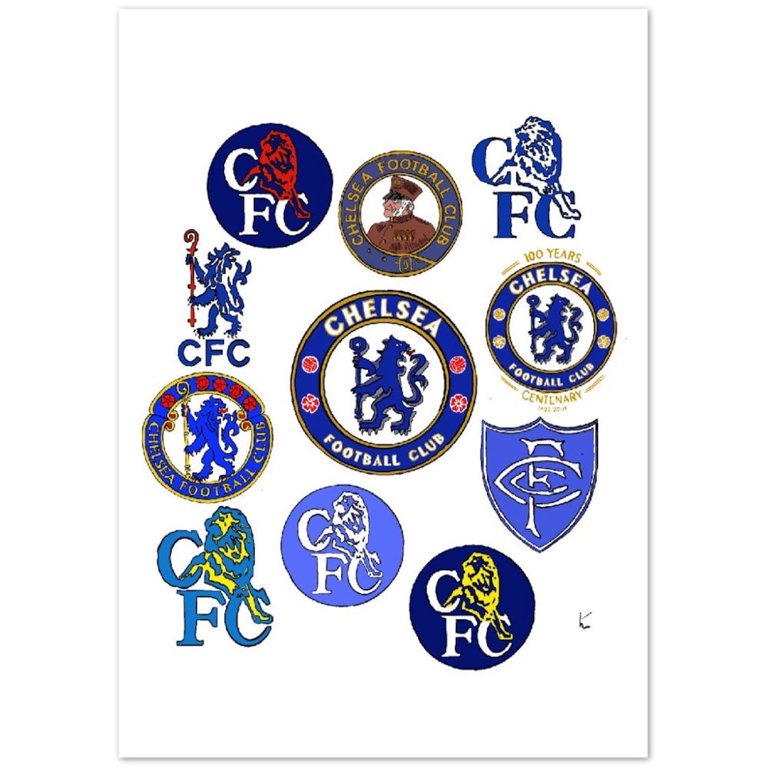 Chelsea Football Club Logo History Poster - Etsy