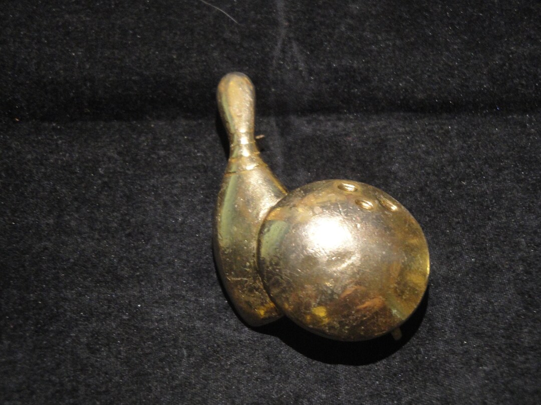 Vintage Bowling Ball and Bowling Pin Brooch - Etsy