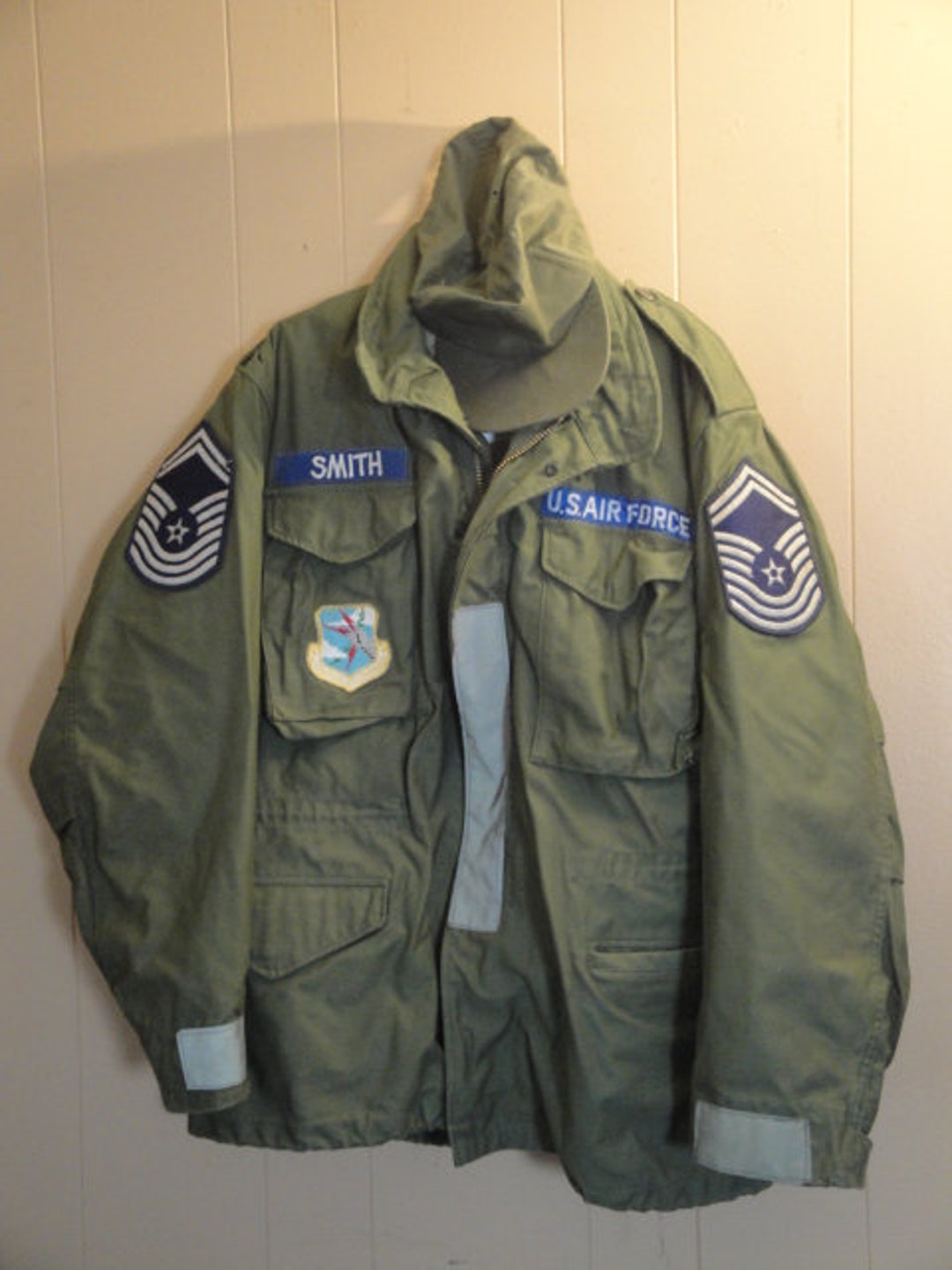 WWII U.S.A.F. Cold Weather Coat W/liner, Master Sgt. Chevrons and ...