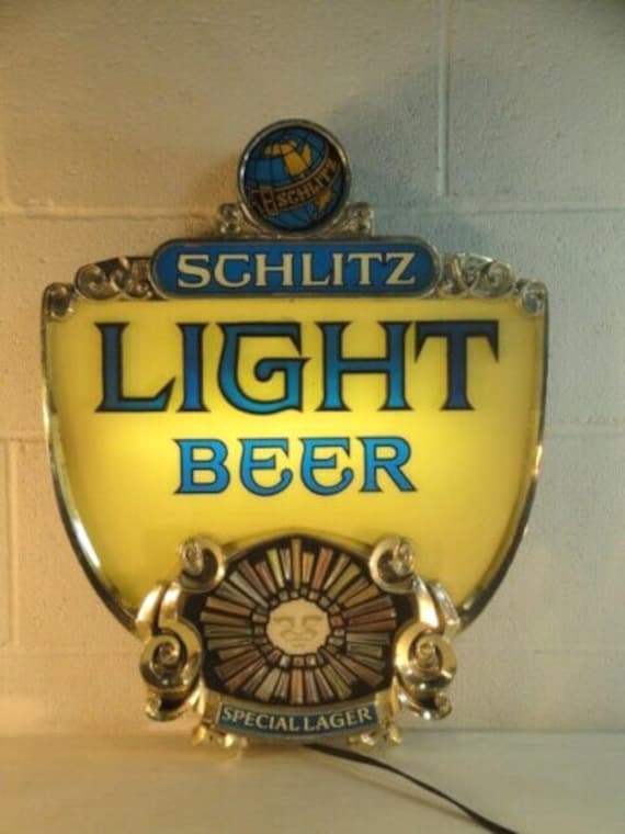 Schlitz Lighted Beer Sign