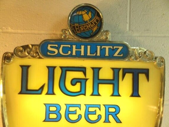 Schlitz Lighted Beer Sign