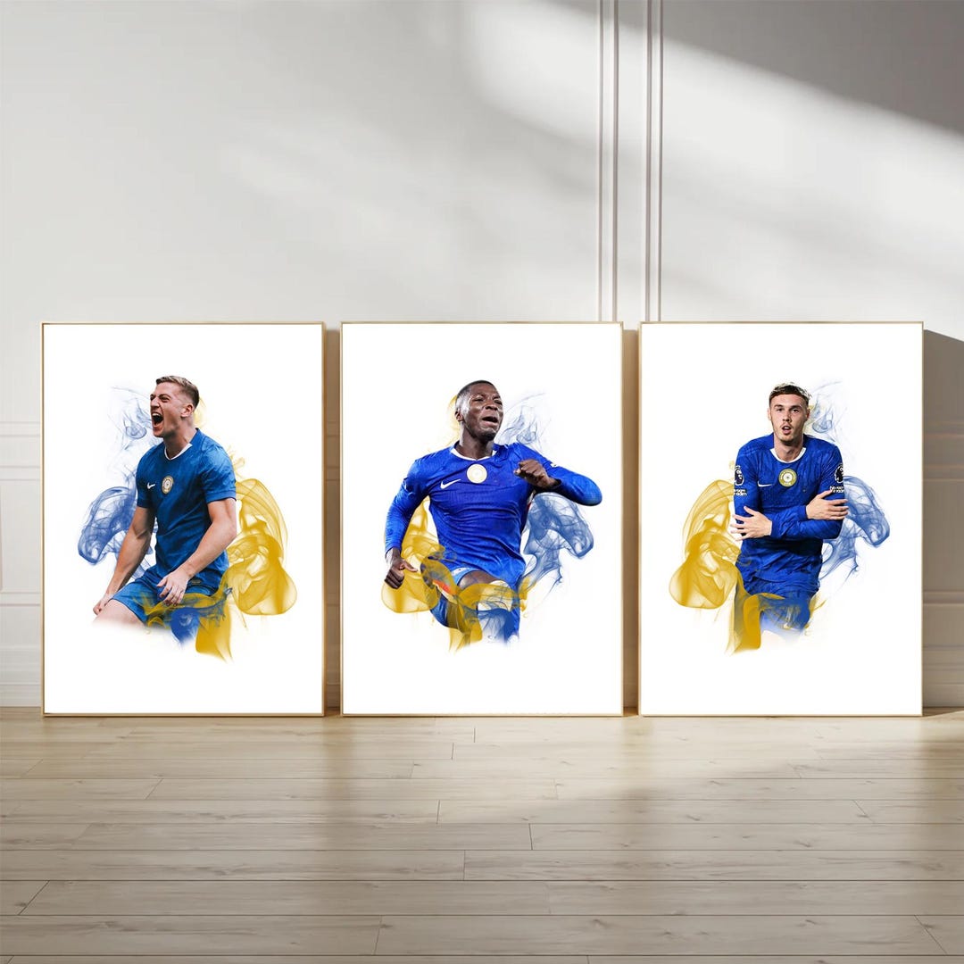 3 Chelsea Football Posters – Smoke - A4 or A3 Glossy Prints – Chelsea ...
