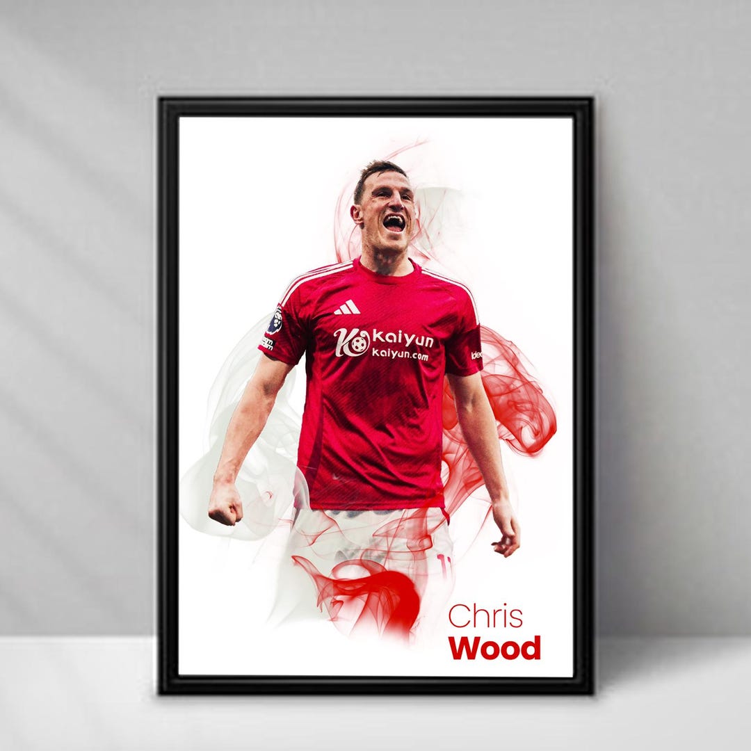 Chris Wood Football Poster – A4 or A3 Glossy Print – Nottingham Forest ...
