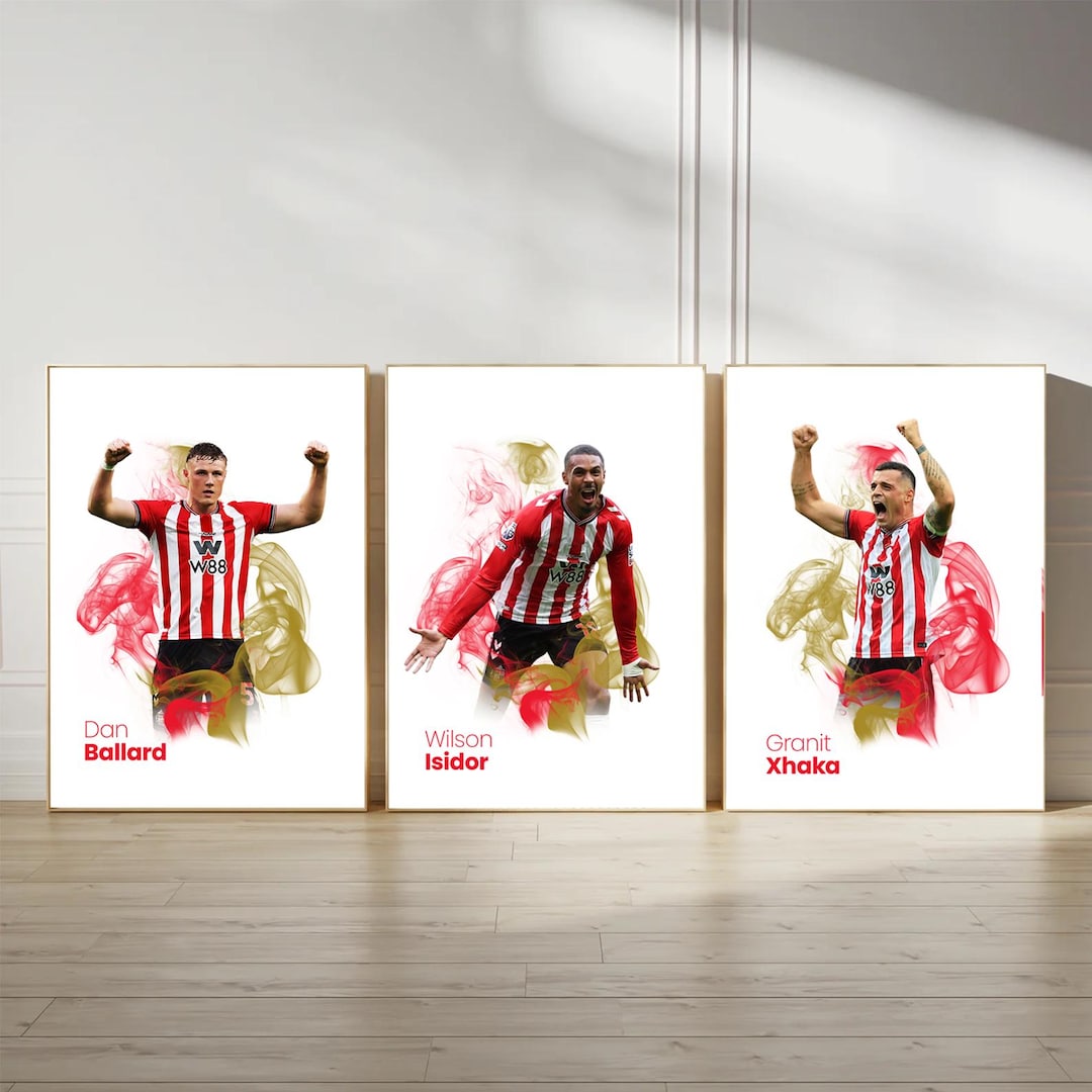 3 Sunderland Football Posters – Smoke - A4 or A3 Glossy Prints ...