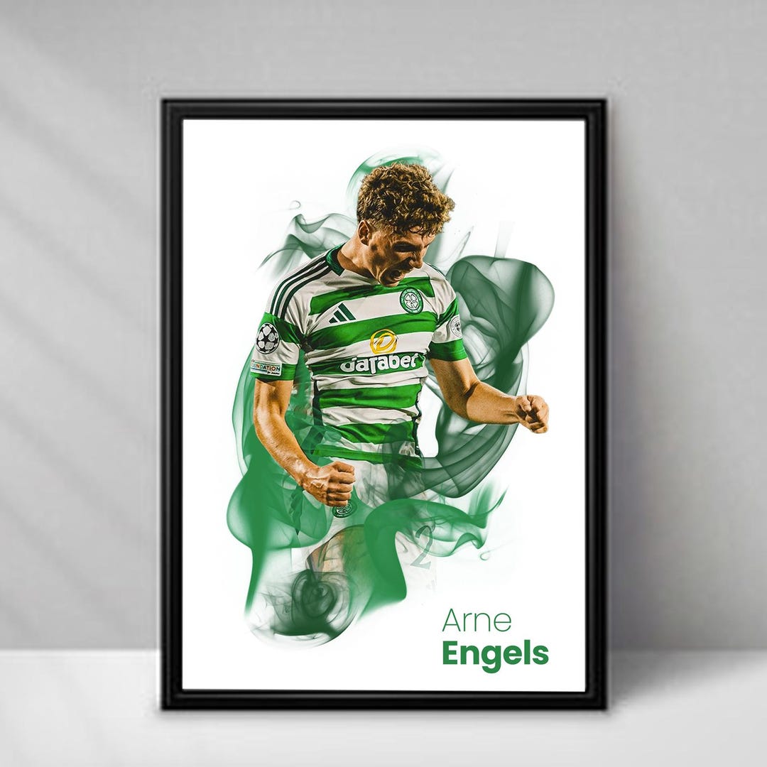 Arne Engels Football Poster – A4 or A3 Glossy Print – Celtic Player ...