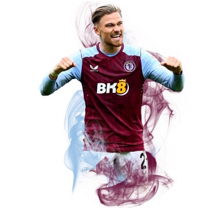 Matty Cash 23/24 Aston Villa Football Print - Etsy