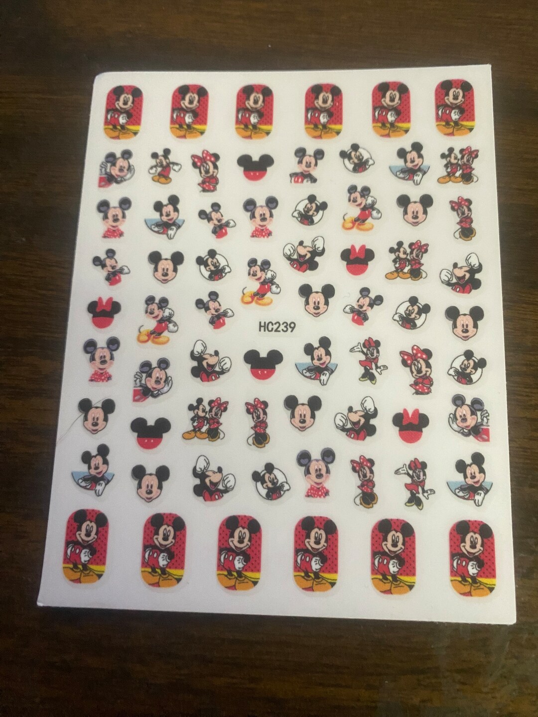 Set of 3D Themed Mouse Nail Decals Nail Art Stickers - Etsy