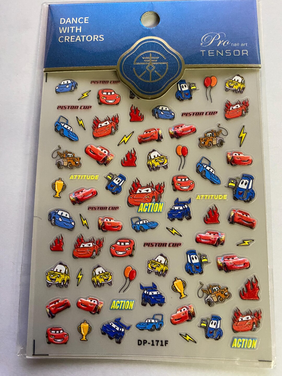 Set of 5D Nail Decals Themed Cars Nail Art Stickers - Etsy