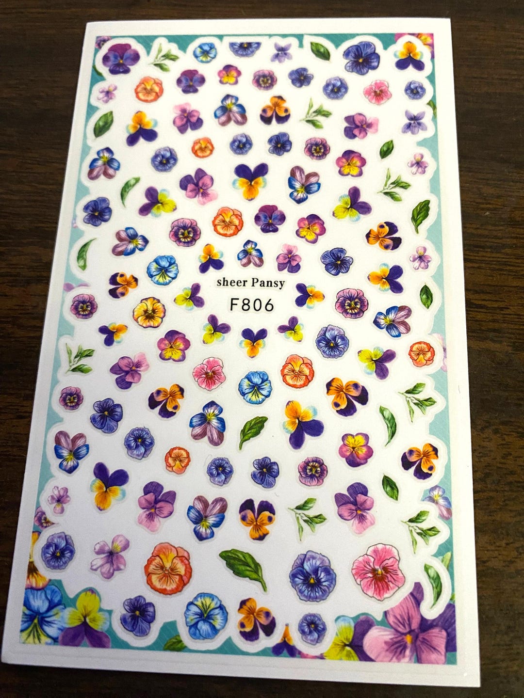 Set of 3D Flower Nail Decals Nail Art Stickers - Etsy