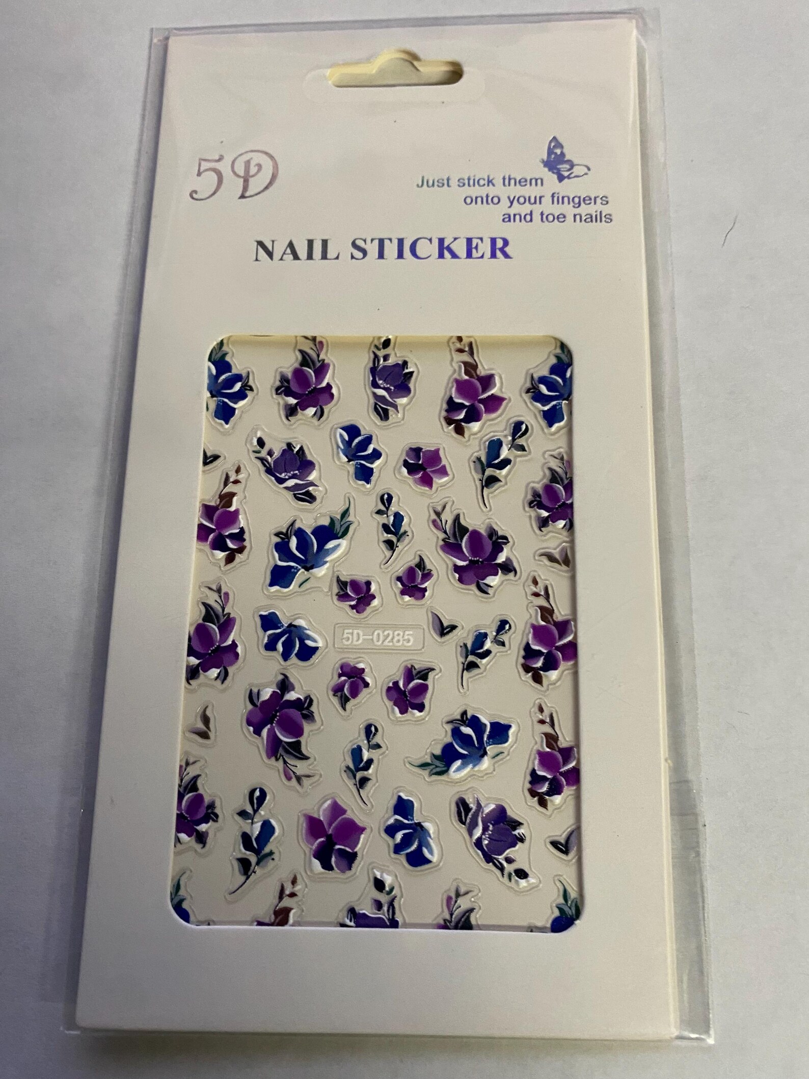 Set of 5D Flower Nail Decals Nail Art Stickers - Etsy