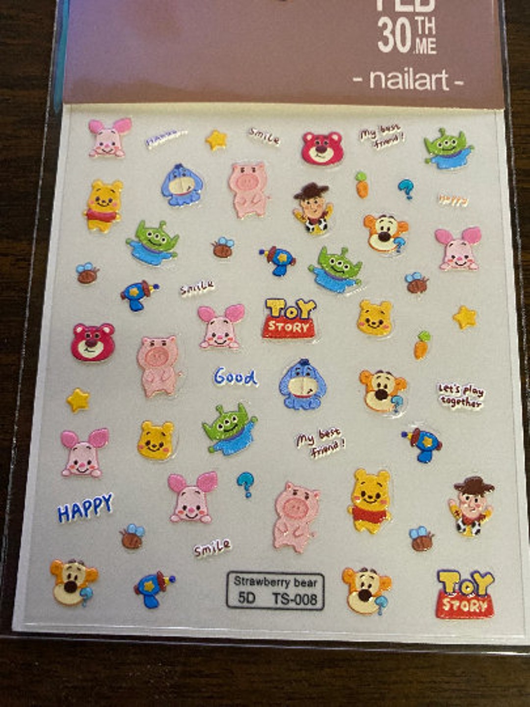 Set of 5D Nail Decals Woody Toy Story Themed Nail Art Stickers - Etsy